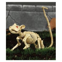 Horror-Shop Dekoobjekt Skelett Ratte als Halloween Dekoration 20cm