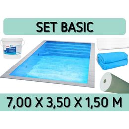 Poolomio Pool Styroporpool Set Basic