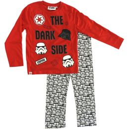 Lego Wear LEGO® Wear Pyjama (Set) Kinder Schlafanzug lang 2tlg Pyjama Set Stormtrooper Jungen rot