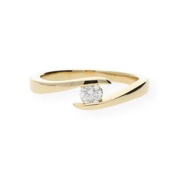 JuwelmaLux Fingerring JuwelmaLux Ring 750/000 (18 Karat) Gold mit Brillant JL10-07-0090 (kein Set
