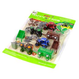 LEAN Toys Spielzeug-Traktor Bauernhof Set Landmaschinen Traktoren Schubkarren Schaufel Spielzeug