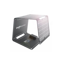 iceagle Solar Ladegerät 30W Faltbares Monokristalline Solarpanel Solarladegerät (SET