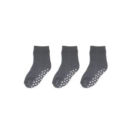 Yalion Langsocken Weiche Kinder Baumwoll Socken Babysocken (3-Paar) mit Halbplüsch Rutschfest und warm