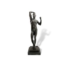 aubaho Skulptur Bronzeskulptur Kopie nach Rodin das Eherne Zeitalter Replik Bronzefigu