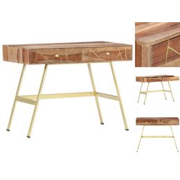 vidaXL Schreibtisch Schreibtisch mit Schubladen 1005575 cm Massivholz Palisander