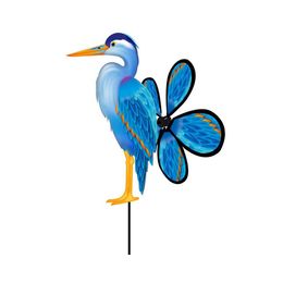 HQ Windspiel Windrad Windspiel HQ Spin Critter Blue Heron Gartendeko Propeller