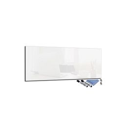 Decorwelt Magnettafel Glas-Magnettafel 30x80 Pinnwand Wand mit Zubehör Whiteboard Küche