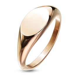 BUNGSA Partnerring Siegelring klassisch rosegold aus Edelstahl (Ring