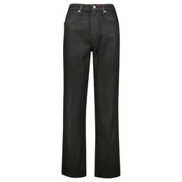 Wrangler 5-Pocket-Jeans Damen Jeans BARREL COATED BLACK Mom Straight Fit (1-tlg)