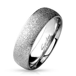 BUNGSA Fingerring Ring Diamantoptik Silber aus Edelstahl Damen (Ring