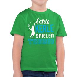 Shirtracer T-Shirt Echte Kerle spielen Tennis (1-tlg) Kinder Sport Kleidung