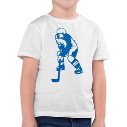 Shirtracer T-Shirt Eishockeyspieler blau (1-tlg) Kinder Sport Kleidung