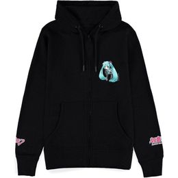 Hatsune Miku Kapuzenpullover, schwarz, M