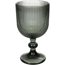 SONSTIGE Weinglas STRIPE grau (BHT 9x17x9 cm)