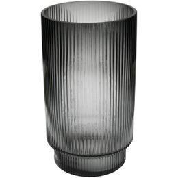 SONSTIGE Vase STRIPE grau (BHT 16x28x16 cm)
