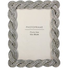 SONSTIGE Fotorahmen GLITTER silber (BHT 17x21x2 cm)