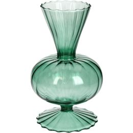 SONSTIGE Vase RETRO grün (BHT 11x18x11 cm)