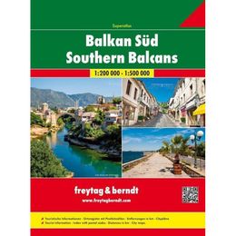 Freytag & Berndt Atlas Superatlas Balkan Süd. Superatlas Southern Balcans, Kartoniert (TB)