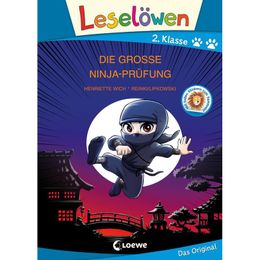 Loewe Verlag Leselöwen 2. Klasse - Die große Ninja-Prüfung (Großbuchstabenausgabe) - Henriette Wich, Gebunden