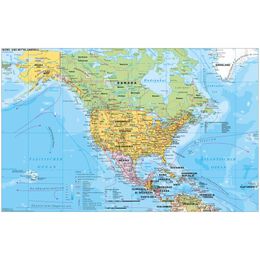 Stiefel Wandkarte Großformat Nord- und Mittelamerika politisch - Heinrich Stiefel, Karte (im Sinne von Landkarte)