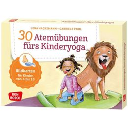 30 Atemübungen fürs Kinderyoga - Lena Hackemann, Box