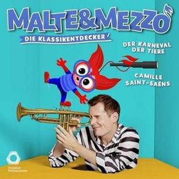 Malte & Mezzo - Karneval der Tiere,1 Audio-CD - Malte & Mezzo (Hörbuch)