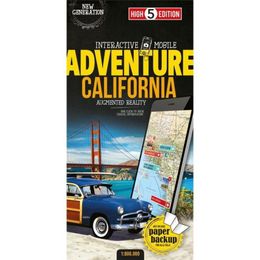 High 5 Edition Interactive Mobile ADVENTUREMAP Kalifornien, Karte (im Sinne von Landkarte)