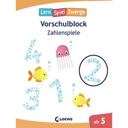 Loewe Verlag LernSpielZwerge Vorschulblock - Zahlenspiele, Kartoniert (TB)