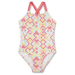 Sanetta - Girl's Beach Swimsuit Cross-Strap - Badeanzug Gr 128 rosa