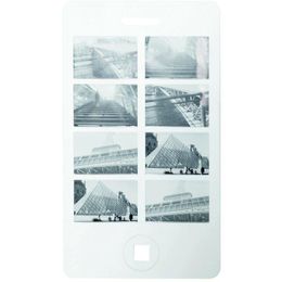 Großer Bilderrahmen - Smartphone weiss - Foto Collage ca 35x65 cm Fotorahmen