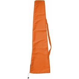 Hegele - neuwertig] Schutzhülle für Sonnenschirm bis 3x4m, Cover Abdeckhülle inkl. Kordelzug terracotta - orange