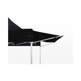 3m Vordach für Faltpavillons premium und professional mit Polyesterplane, schwarz - schwarz