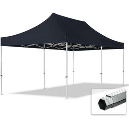 3x6 m Faltpavillon, professional Alu 40mm, feuersicher, schwarz - schwarz