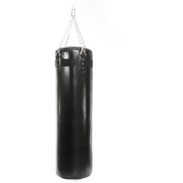 Boxsack 140cm 30kg gefüllt Sandsack Aufhängung 4-Punkt-Halterung Fitness Trainingsgerät - schwarz - Luxtri