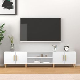 MAISONCHIC - TV-Schrank TV-Lowboard Fernsehschrank Weiß 180x31,5x40 cm Holzwerkstoff BRYJ577953