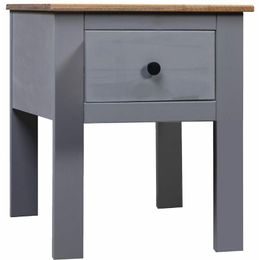 Nachttisch,Beistelltisch Grau 46x40x57 cm Kiefernholz Panama vidaXL