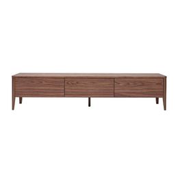 Miliboo Vintage TV-Möbel Walnuss-Finish 3 Schubladen B180 cm benja