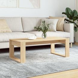 Couchtisch,Sofatisch Kaffeetisch, Wohnzimmertisch im Industrie-Design Sonoma-Eiche 102x50x35 cm Holzwerkstoff -FV51751 - Braun