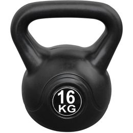 Vivol - Fitness-Gewicht - 16kg - Schwarz - Glockenhantel - Kettle-Bell - Schwarz