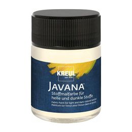 Kreul - Javana Stoffmalfarbe für helle und dunkle Stoffe vanille 50 ml Textilfarbe