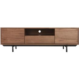 Miliboo Design-TV-Möbel Vintage 160cm Nussbaum manny