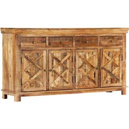 Bonnevie - Sideboard,Kommode mit 4 Schubladen 160 x 40 x 85 cm Massivholz Mango vidaXL