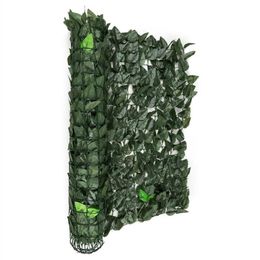 Fency Dark Leaf Sichtschutzzaun Windschutz 300x150 cm dunkelgrün Mix - Waldgrün - Blumfeldt