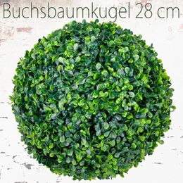 Deko Buchsbaum 28 cm Künstlich Buchsbaumkugel Kugel Künstliche Pflanzen Pflanze Buchskugel Kunstpflanze Buchskugel Decovego