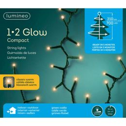 Lumineo - led Lichterkette 1•2 Glow compact 210 cm 700 Lichter klassisch warm