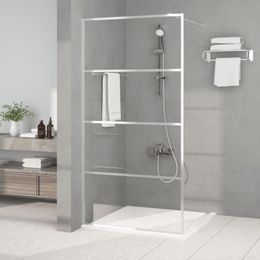 Duschwand für Begehbare Dusche,Duschtrennwand Silbern 100x195 cm ESG-Klarglas vidaXL