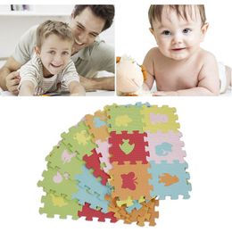 WYCTIN - 36 stück soft eva Tierematte Animals Puzzle Matte Schaum Spielzeug für Baby Kinder a