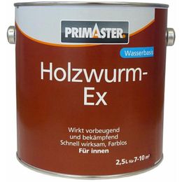 Primaster - Holzwurm Ex 2,5L Holzschutzfarbe Wetterschutzfarbe Holzschutzmittel