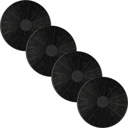 4x Aktivkohlefilter Ersatz für kkt Kolbe K606, K122 für Dunstabzugshaube - 17,5 cm - vhbw