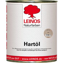 Leinos Holzöl 750 ml Hartöl Grau für Tische Möbel Arbeitsplatten Teak Eiche Möbelöl für effektive Versiegelung und langanhaltenden Schutz im Innenbereich